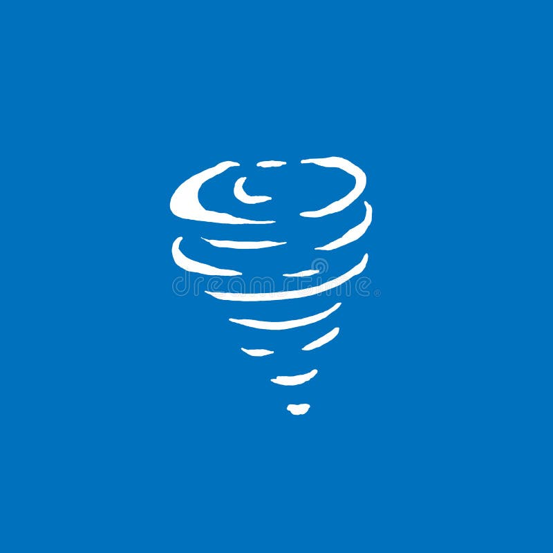Hurricane Tornado Wind Logo Design Stock Vector - Illustration of ...