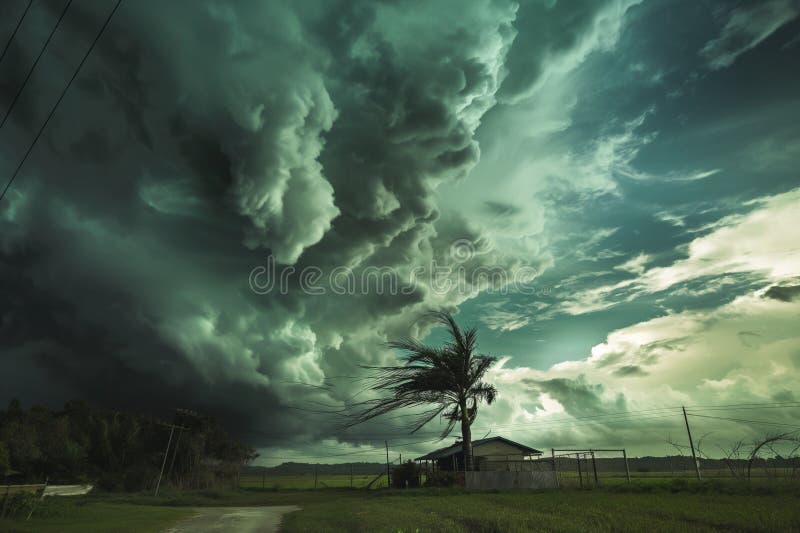 Hurricane, Tropical Cyclone, Strong Wind Stock Image - Image of ...