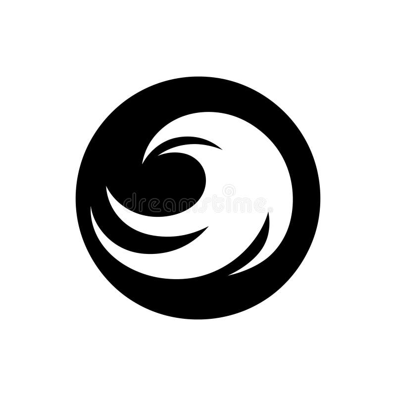 Hurricane warning icon stock vector. Illustration of hurricane - 298399285