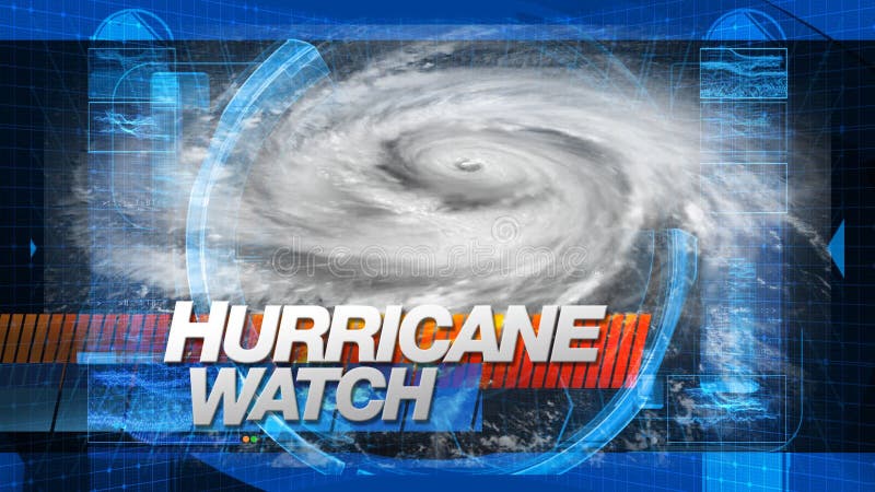 Hurricane Watch - Title Graphics Stock Video - Video of cyclone ...