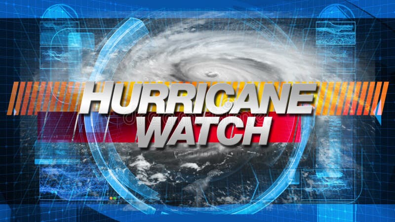 Hurricane Watch - Title Graphics Stock Video - Video of cyclone ...