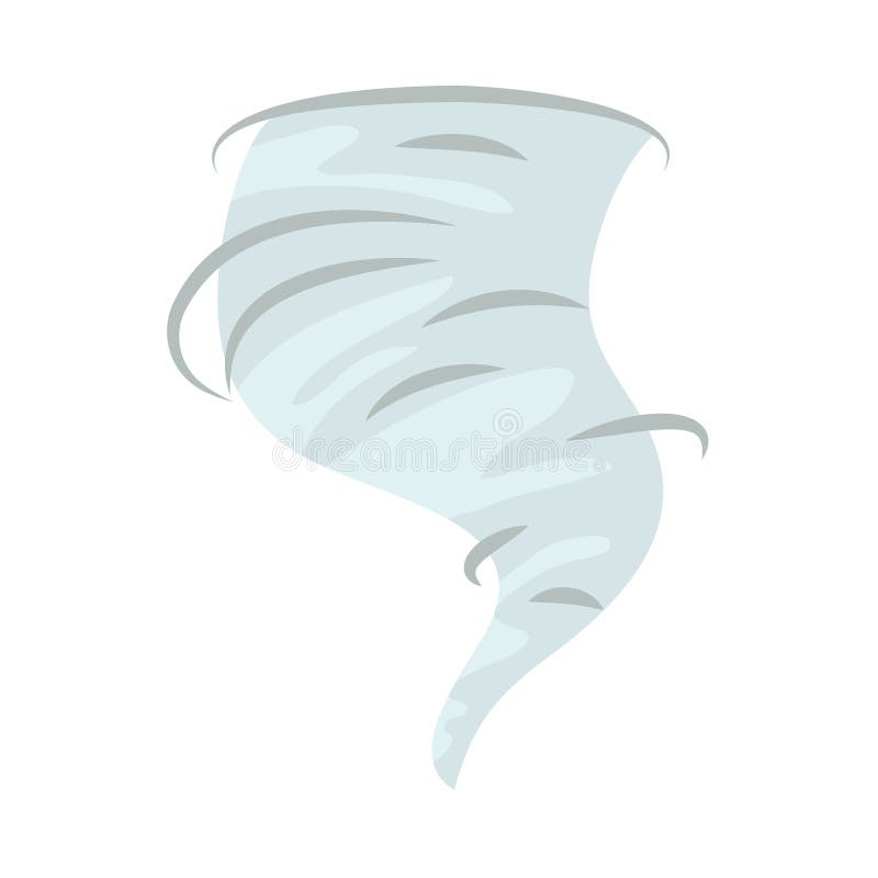 Hurricane on White Background Stock Vector - Illustration of spiral ...