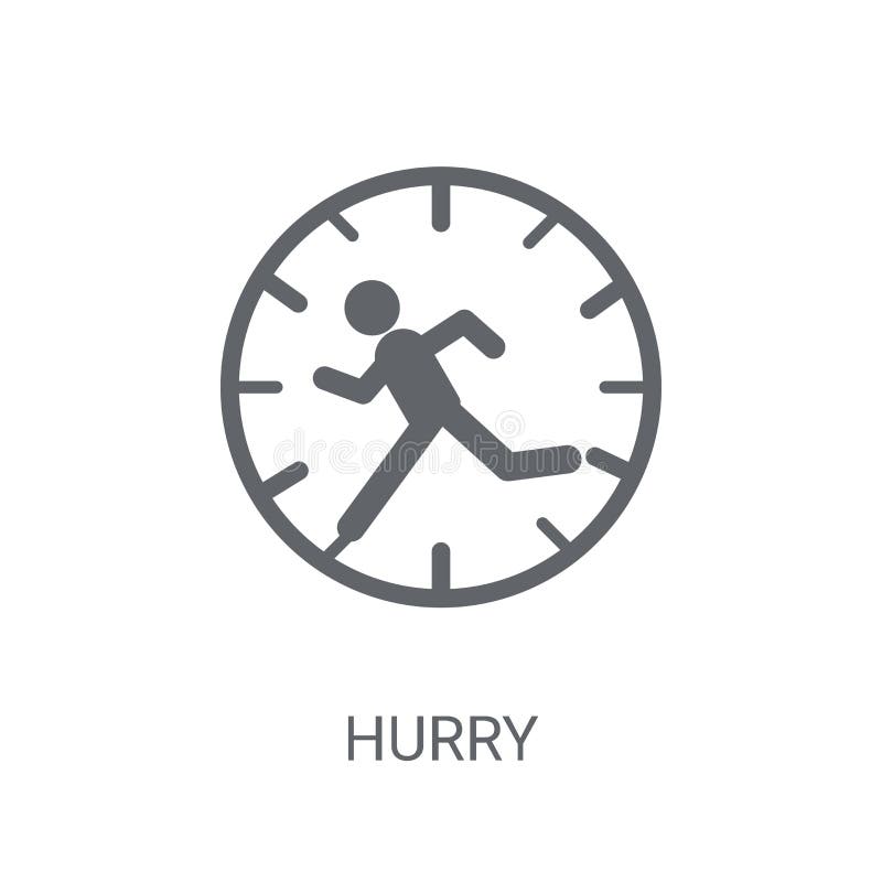 Hurry Icon. Trendy Hurry Logo Concept on White Background from H Stock ...