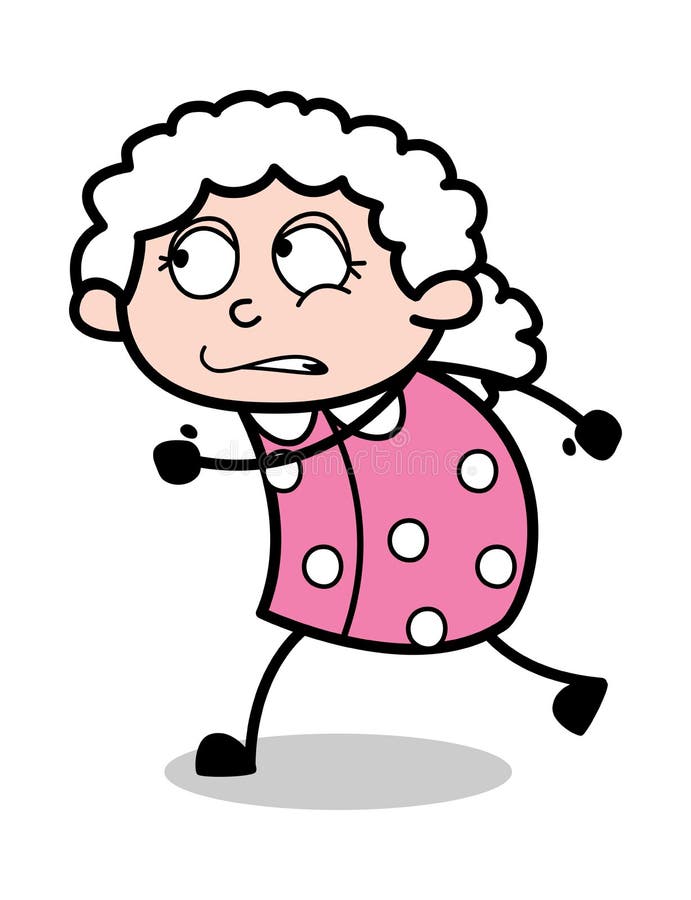 Cartoon Granny Running Stock Illustrations – 134 Cartoon Granny Running ...