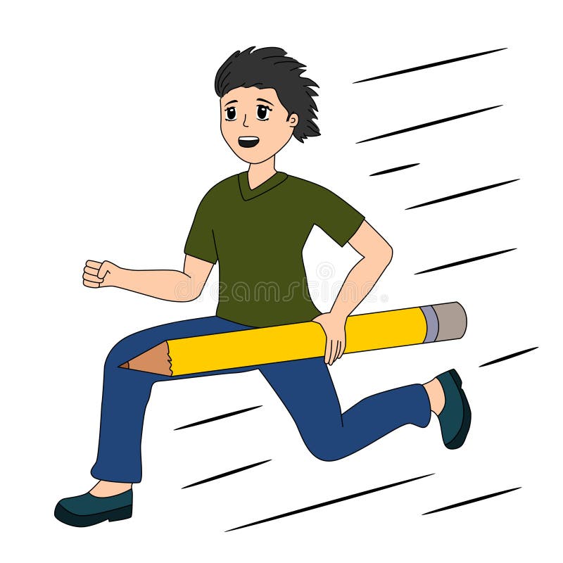 Hurry to draw stock illustration. Illustration of draw - 37407109