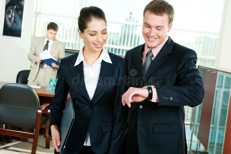 Hurry up! stock image. Image of people, minute, forefinger - 6748833
