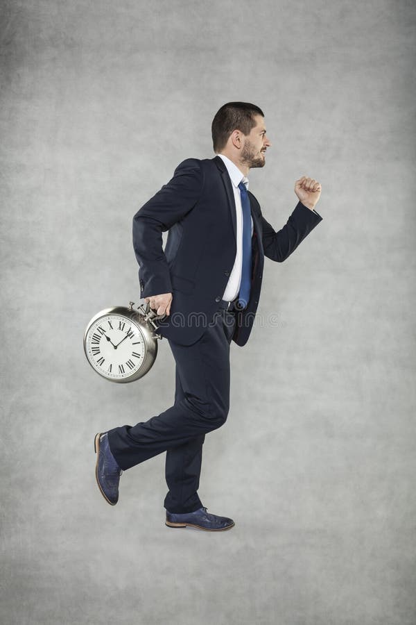 Hurry Up, the Time Will Not Wait Stock Photo - Image of businessman ...