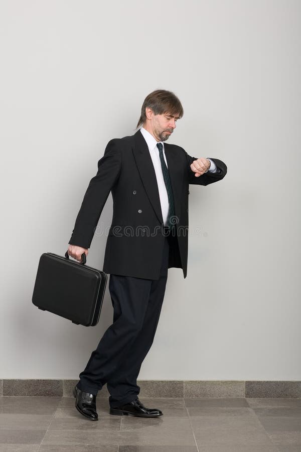 Hurrying businessman stock image. Image of confident - 17604989