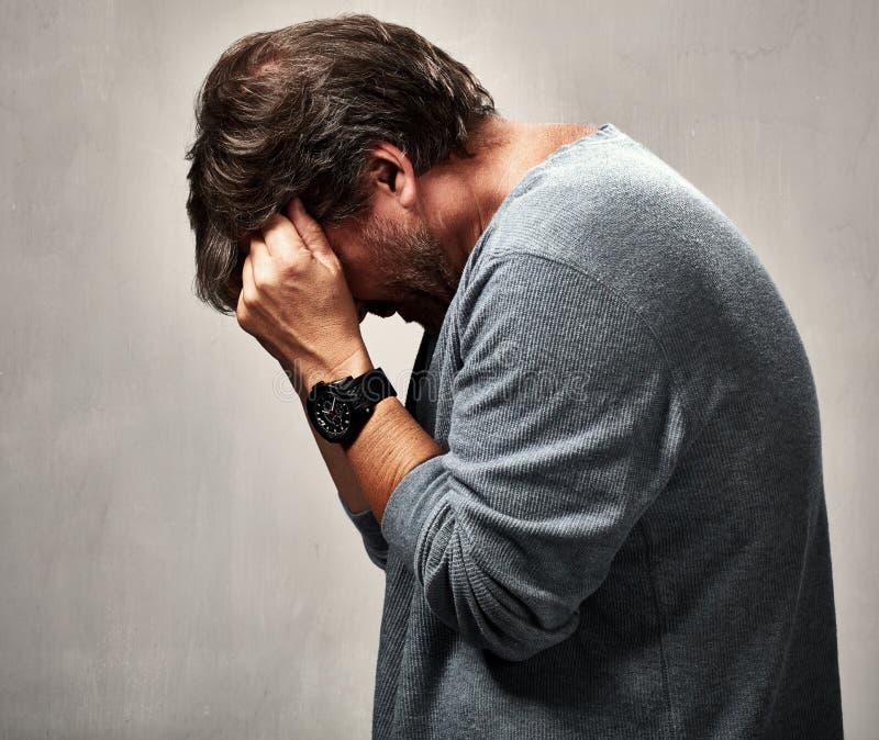 Hurt man stock photo. Image of migraine, feelings, headache - 88012290