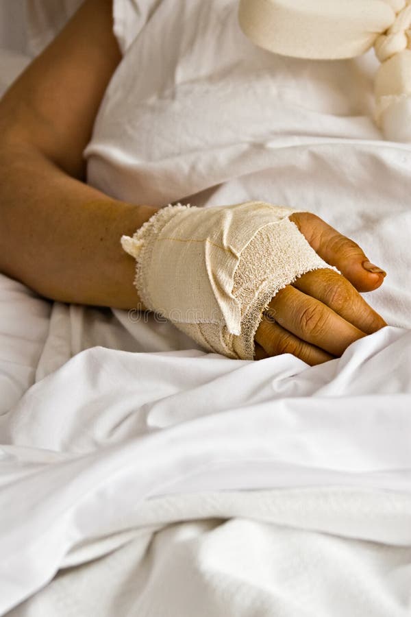 Hurting hand stock image. Image of human, covered, protect - 2737035