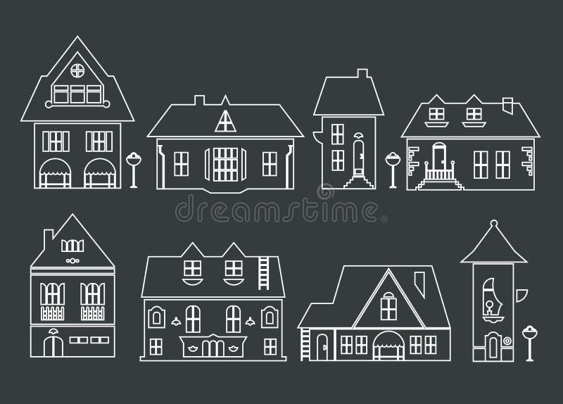 Hus vektor illustrationer. Illustration av diagram, illustration - 24034222