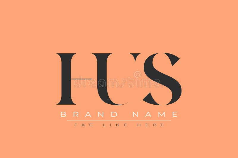 HUS Abstract Letter Logo Design Stock Vector - Illustration of brand ...