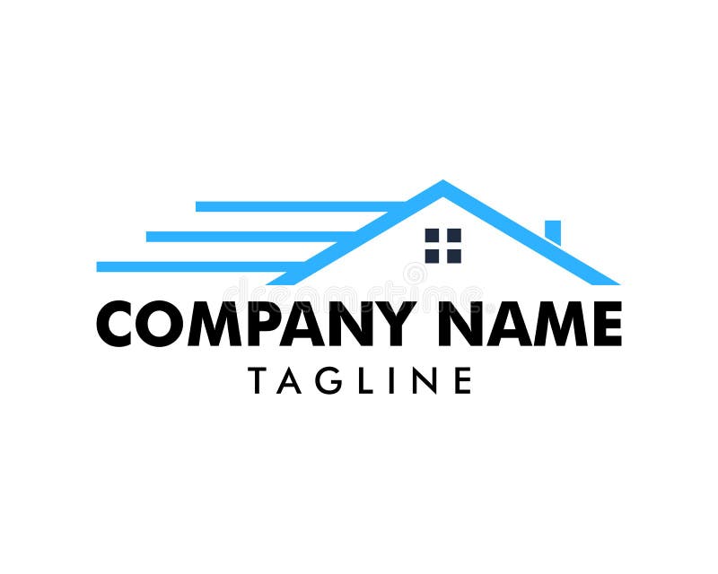 Hus Som Flyttar Logo Design Template Vektor Illustrationer ...