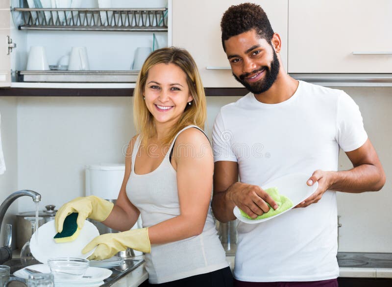 Ordinary Family Doing Cleaning Stock Photos - Free & Royalty-Free Stock ...