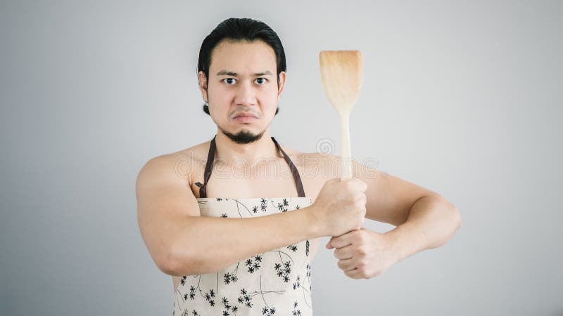 Husband ready to cook. stock image. Image of lifestyle - 71109539