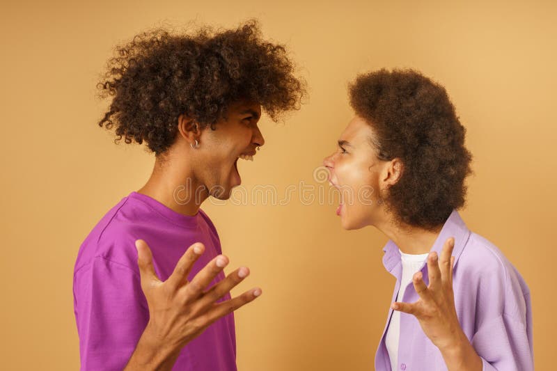 Husband and Wife Have Problems and a Difficult Relationship Stock Photo ...