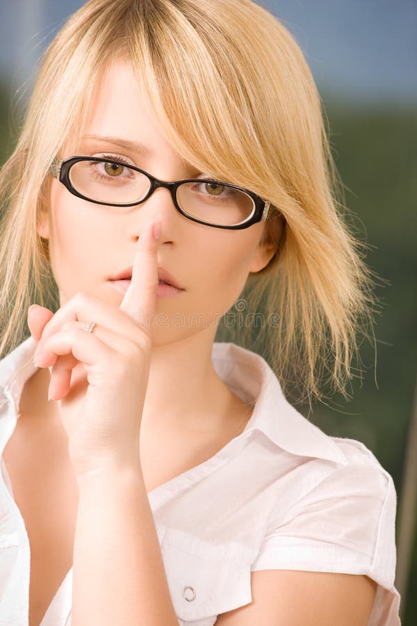 Hush stock image. Image of gesture, girl, lovable, holding - 8760241