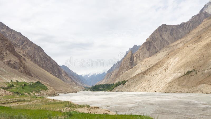 Hushe River Valley, Karakorum, Pakistan Stock Image - Image of river ...