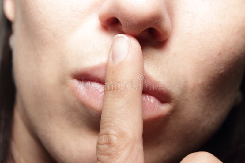 Hushhh! stock image. Image of hush, lips, mouth, focus - 26147415