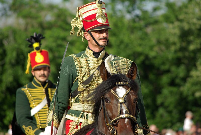 Hussars Dans Le Costume De L'époque Photo éditorial - Image du ...