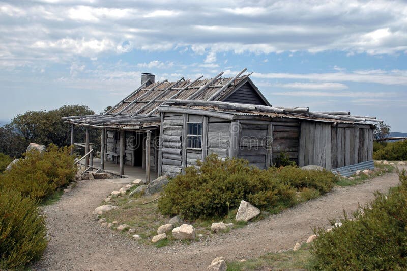 Greenleaf Hut - Appalachian Mountain Club Stock Image - Image of active ...