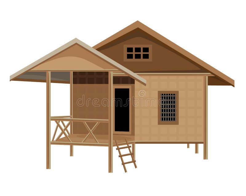 Hut design stock vector. Illustration of angle, straw - 95543707