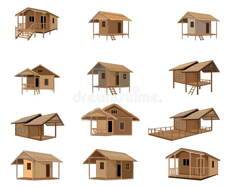 Hut design stock vector. Illustration of home, agriculture - 95543925