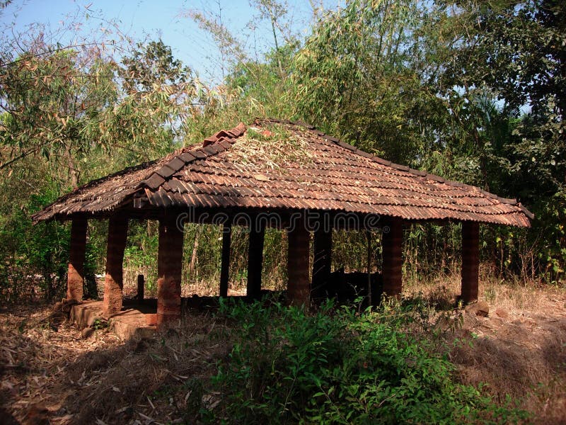 Hut in forest stock image. Image of dwelling, picturesque - 749811