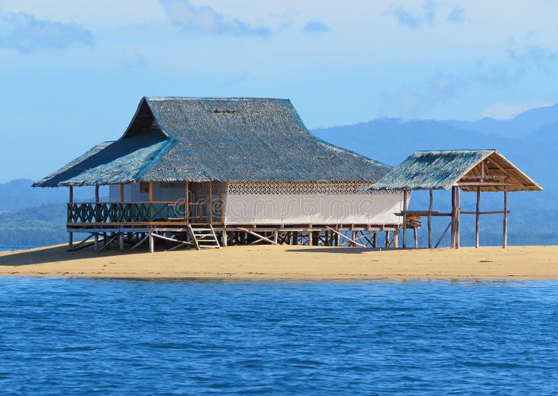 Hut in the Philippines stock image. Image of palawan - 61414191