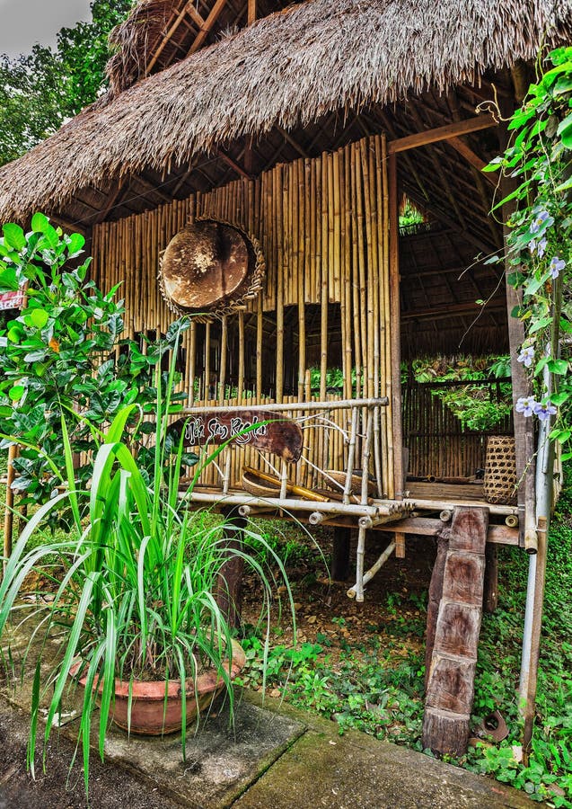 Hut on the Road in the Jungle on the Phuket in Thailand Stock Photo ...
