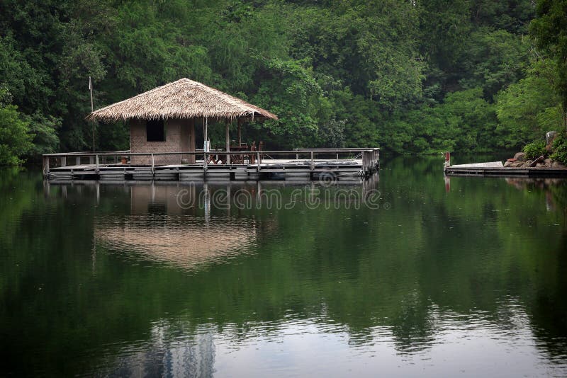 Hut for water stock image. Image of destinations, relaxation - 108440527