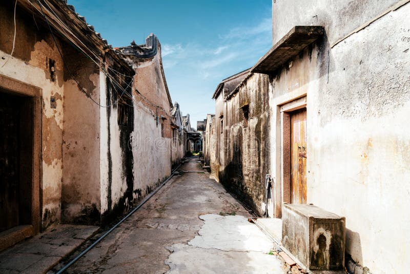 Chinese Traditional Alley Architecture Stock Image - Image of ...
