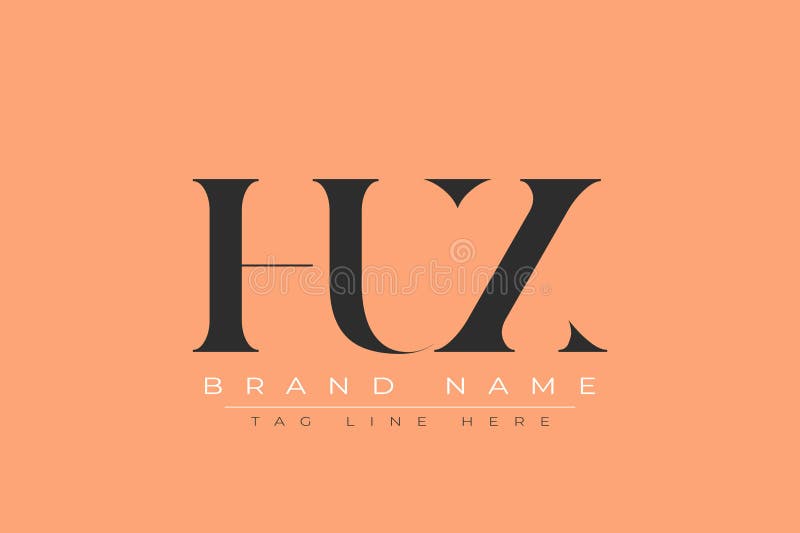 HUX Abstract Letter Logo Design Stock Vector - Illustration of ...