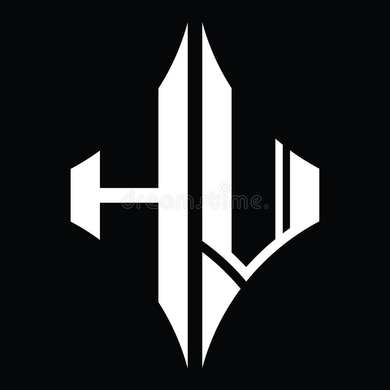 HV Logo Monogram with Diamond Shape Design Template Stock Vector ...