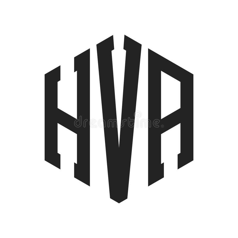 HVA Logo Design. Initial Letter HVA Monogram Logo Using Hexagon Shape ...
