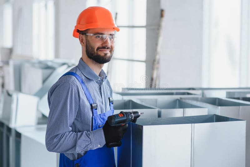 Hvac Engineer Install Heat Recovery Ventilation System for New House ...