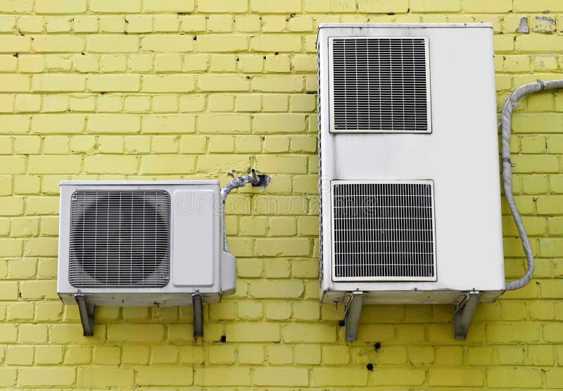 HVAC external unit stock photo. Image of funnel, climate - 318110210