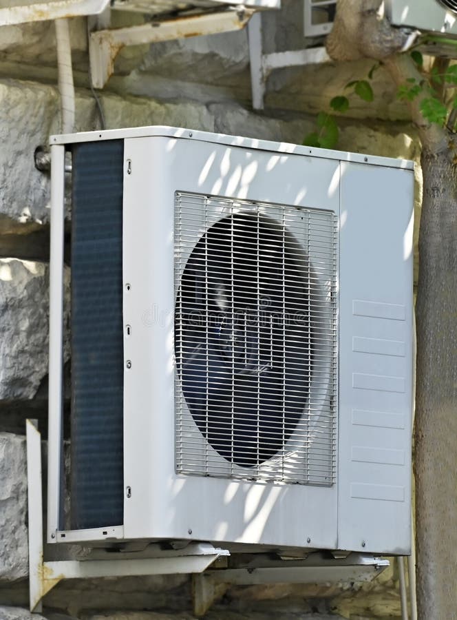 HVAC external unit stock image. Image of pump, industrial - 318388093