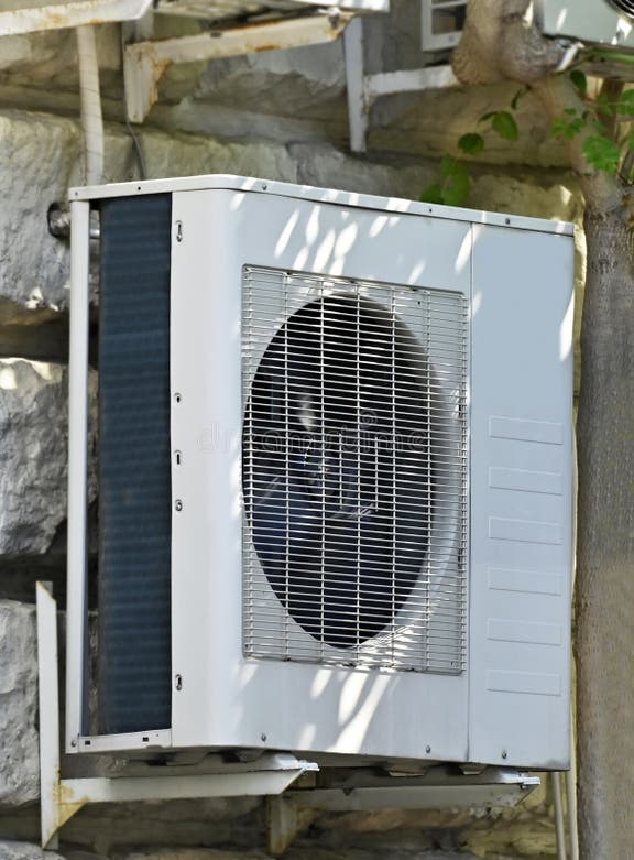 HVAC external unit stock image. Image of pump, industrial - 318388093