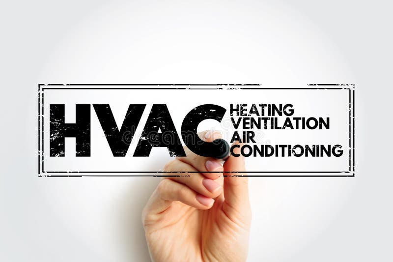 HVAC - Heating, Ventilation, and Air Conditioning Acronym Text Concept ...
