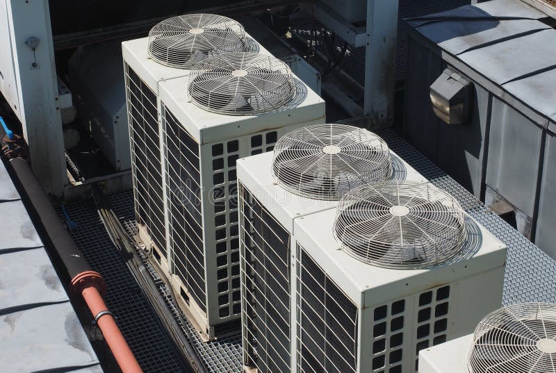 Air Conditioning Device on the Wall Stock Image - Image of device ...