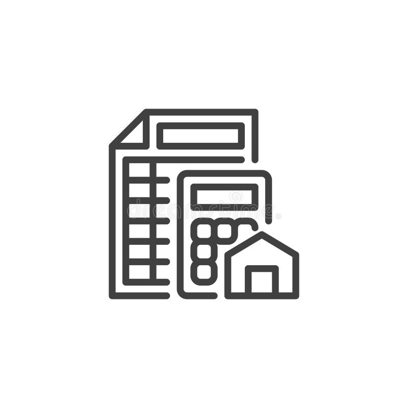 HVAC Load Calculation Line Icon Stock Vector - Illustration of ...