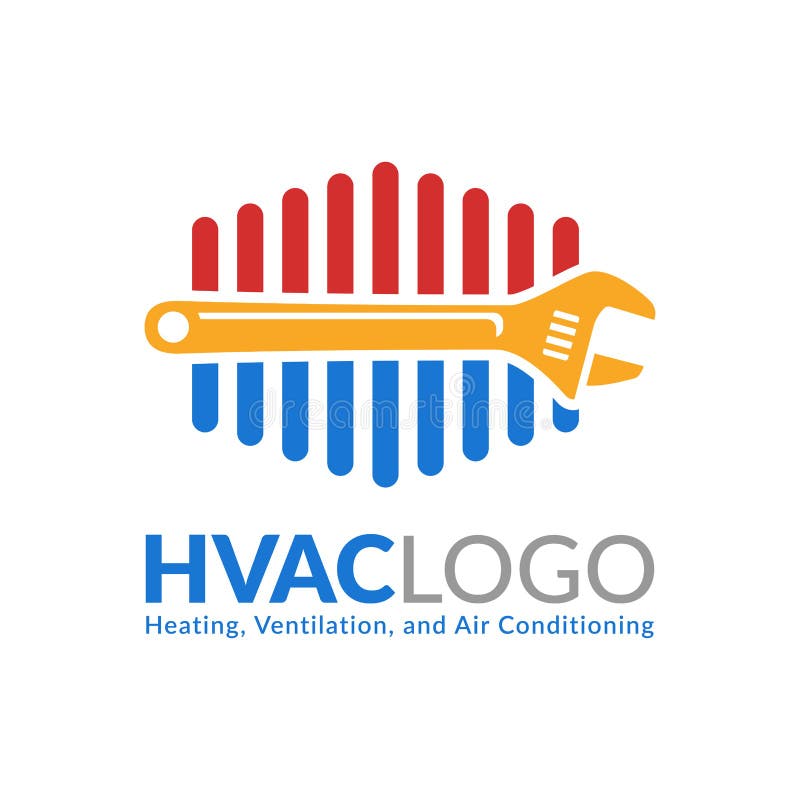 HVAC Logo Design, Heating Ventilation and Air Conditioning Logo or Icon ...