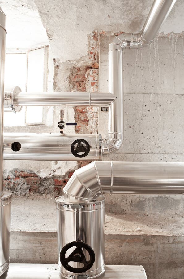 Hvac Pipes, Heating, Ventilation, Air Conditioning and Cooling System ...