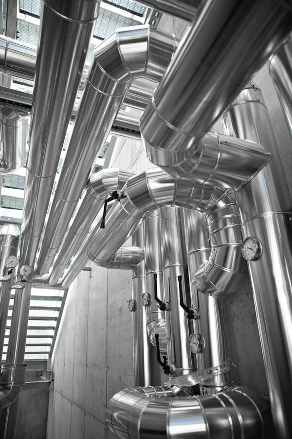 Hvac Pipes, Heating, Ventilation, Air Conditioning and Cooling System ...