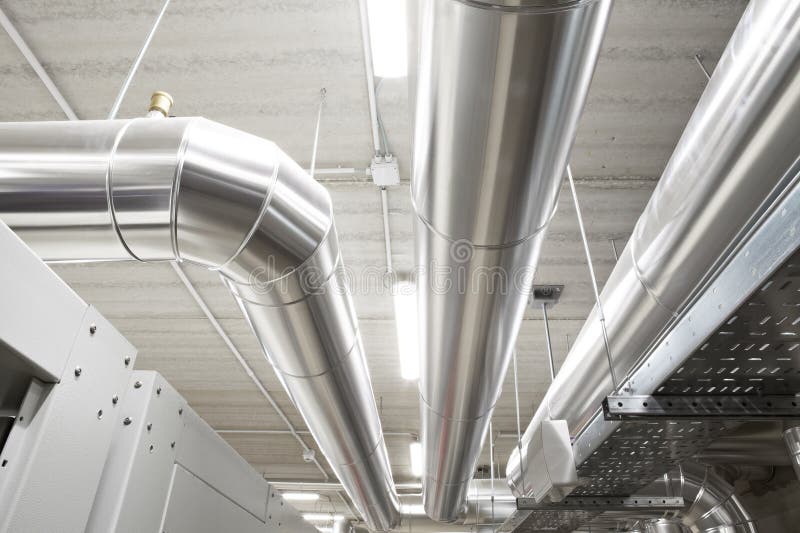 HVAC System Pipes, Handling Heating, Ventilation, Air Conditioning, and ...