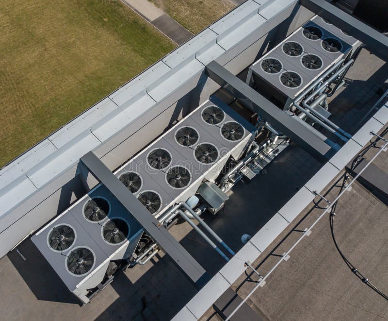 Ventilation System on the Roof of the Building, Hvac. Stock Image ...