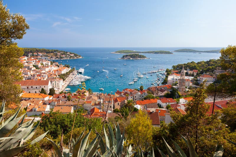 Hvar Town, Hvar, Croatia stock image. Image of hvar - 309872537