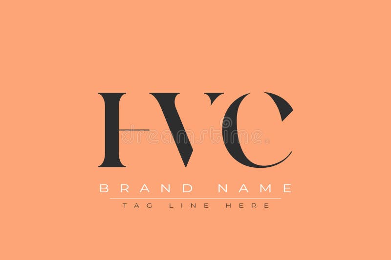 HVC Abstract Letter Logo Design Stock Vector - Illustration of element ...