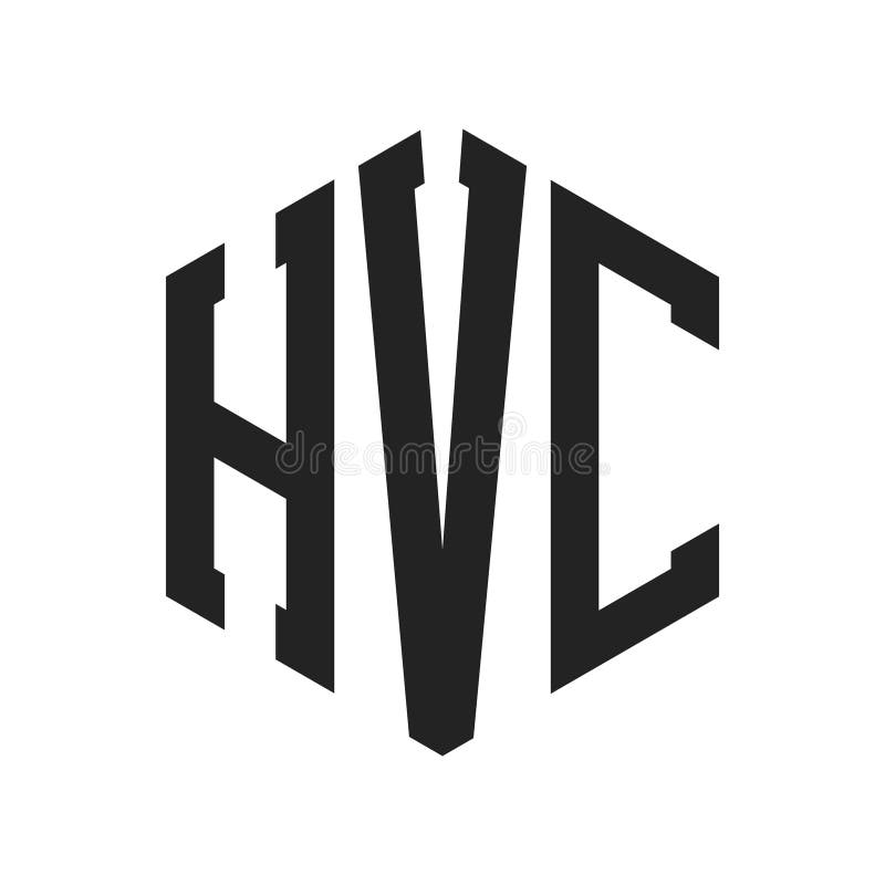 HVC Logo Design. Initial Letter HVC Monogram Logo Using Hexagon Shape ...